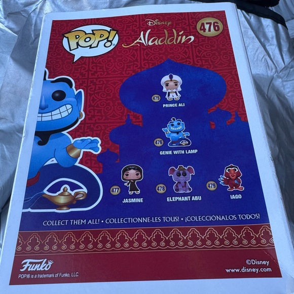 Funko | Other | New Disney Aladdin Funko Pop Genie With Lamp | Poshmark